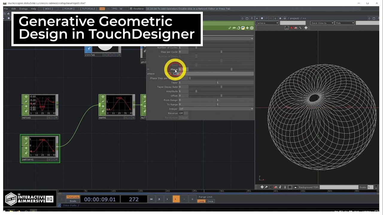 Generative Geometric Design in TouchDesigner - TouchDesigner Tutorial 020