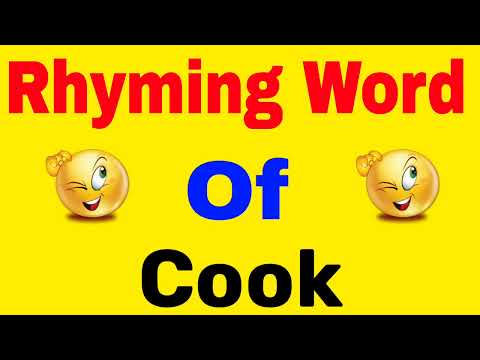 Cook ka rhyming word | 2 Rhyming words of cook | cook ka rhyming word kya hai