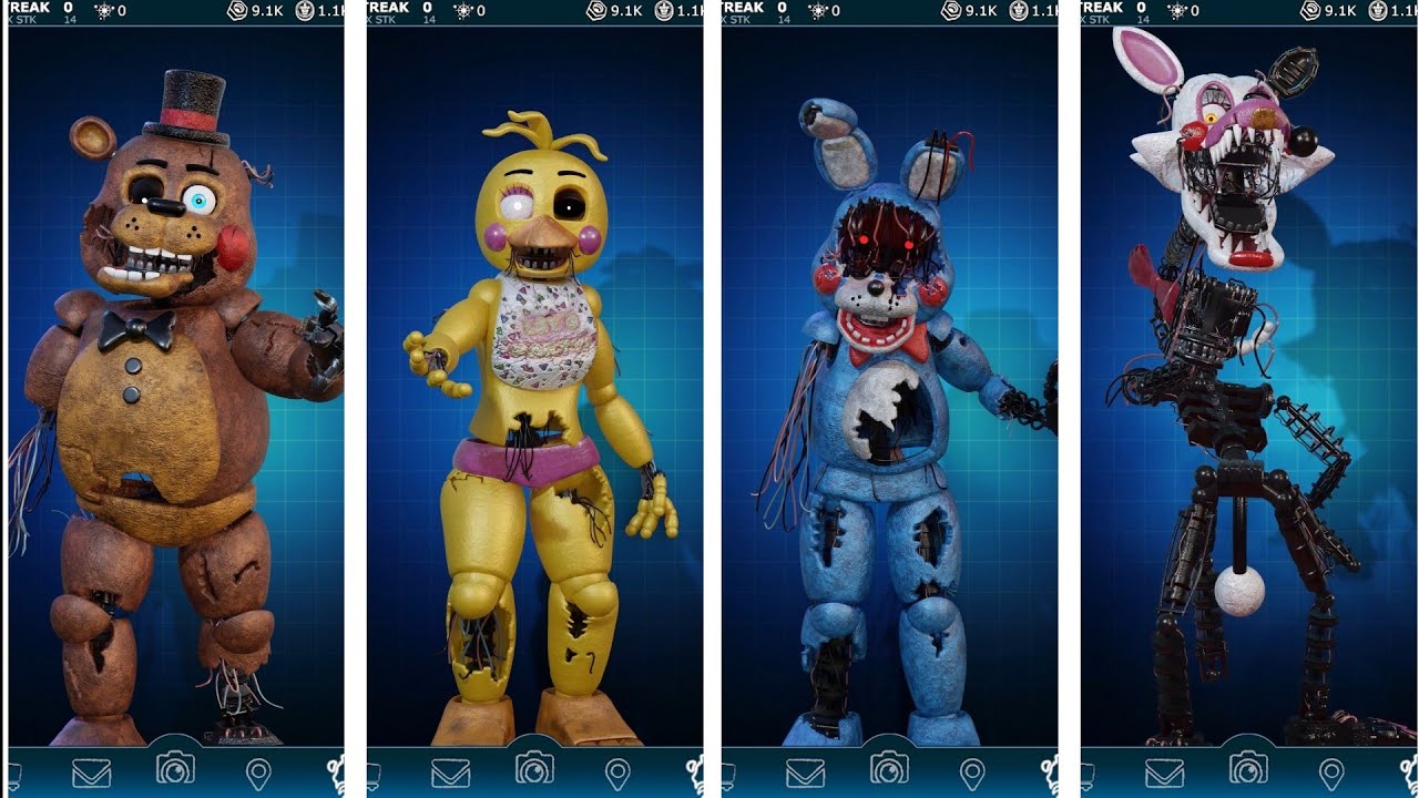 FNAF AR Withered Toy Animatronics workshop animations