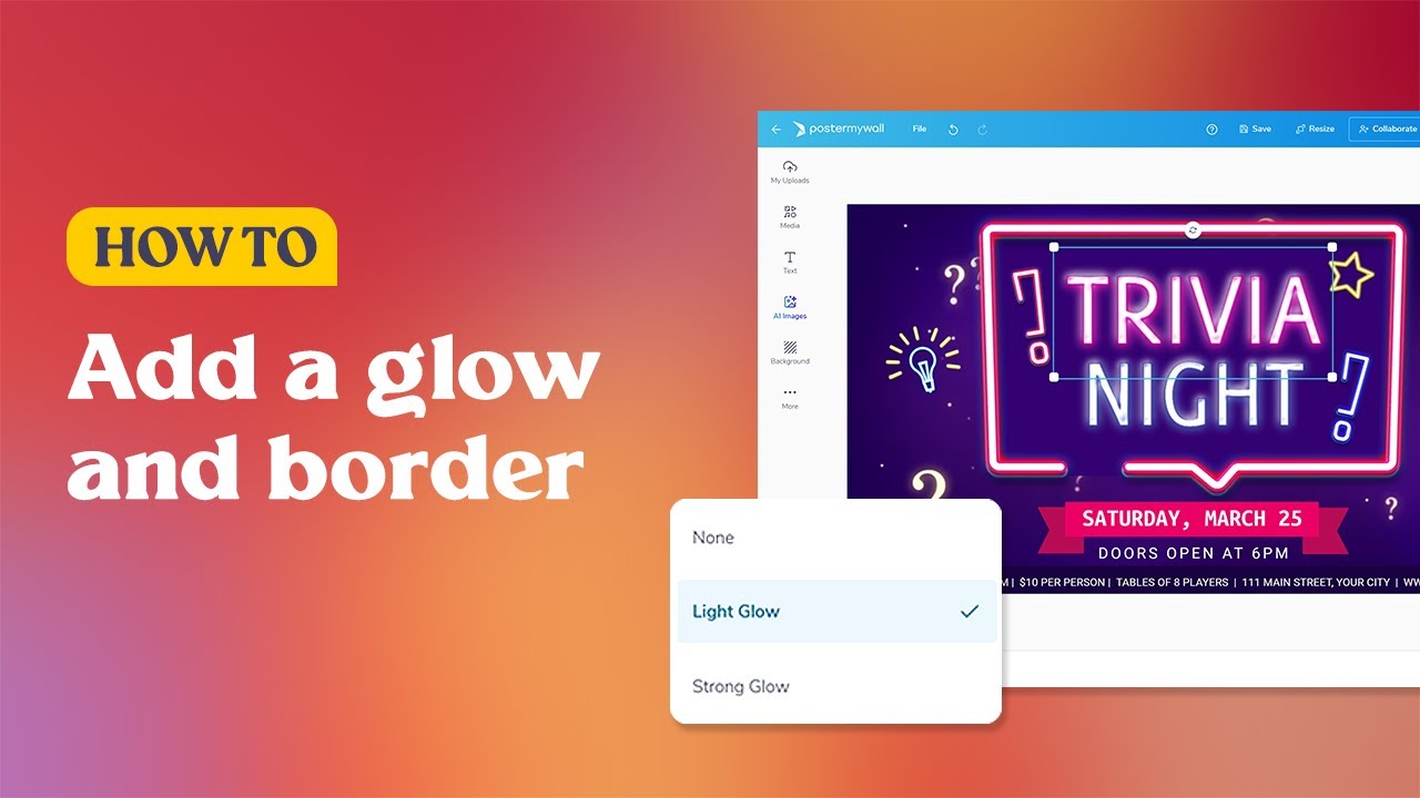 How to Add Glow and Border to Your Designs