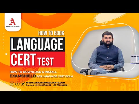 How to Book Language CERT Test | How to Download & install Examshield for language cert exam?