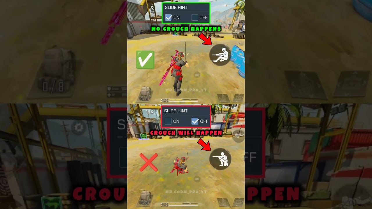 ✅Try This Pro Slide Hint Setting in CODM BR 🔥💯 Codmoible Tips and Tricks #shorts #codmbr #codmiphone