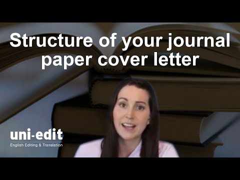 Step-by-step cover letter writing for submitting to an academic journal
