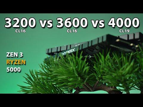 3200 vs 3600 vs 4000MHz RAM Ryzen 5 5600X Zen 3 Ryzen 5000