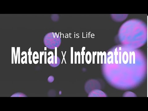 What is Life – Material x Information –