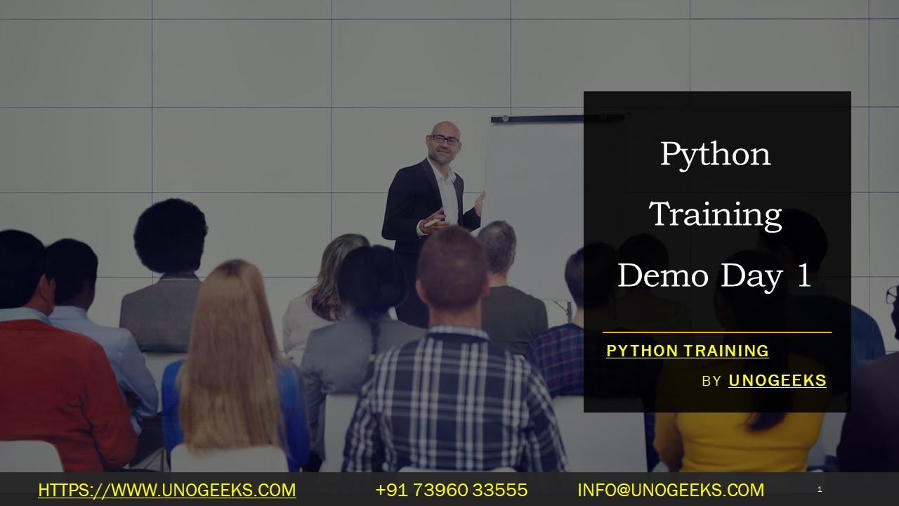 Python Training Demo Day 1 | Python Training | Python training for beginners