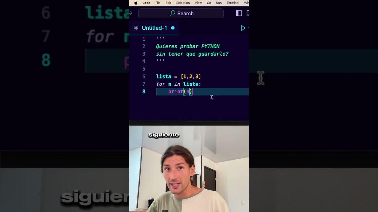 Prueba tus códigos de Python sin necesidad de guardarlos en VSCode