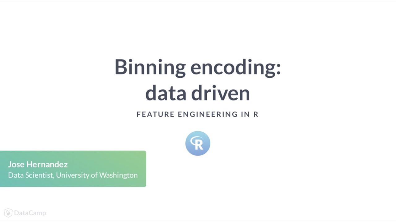 R Tutorial: Binning encoding: data driven