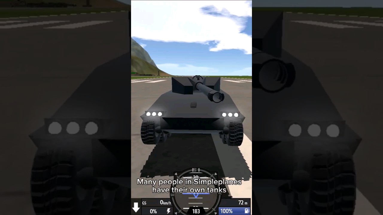 WALL-E TANK #simpleplanes #gaming #memes #meme #shorts #short #game #amongus