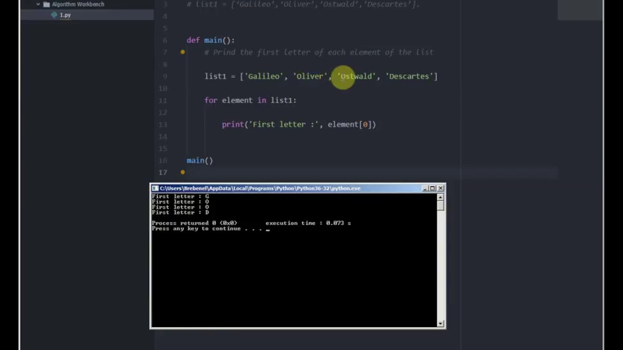 Chapter 7 Algorithm Workbench # 1