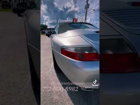 2003 Porsche Carrera 2 911 V6 3.6 liter manual transmission for sale in Stuart, FL 772-600-8982