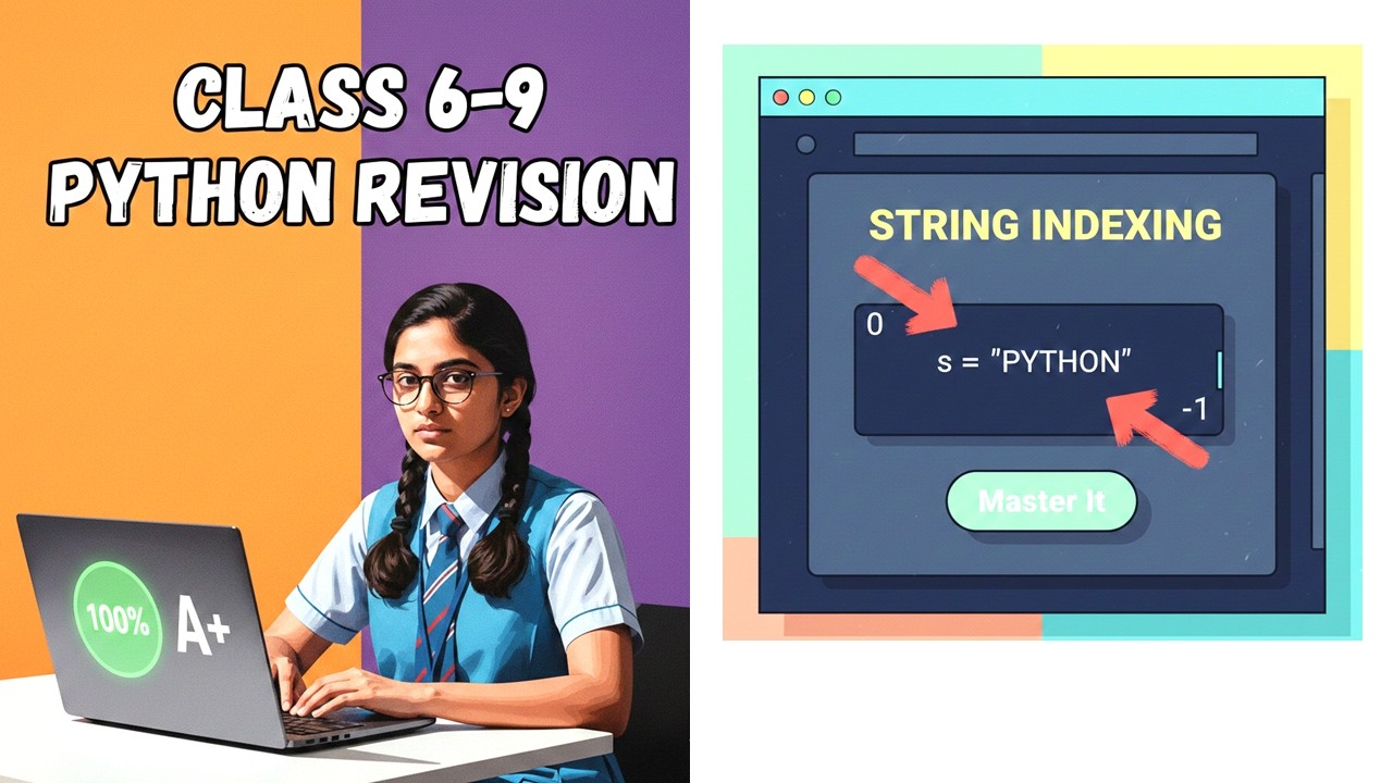 Python String Indexing Tutorial: How to Access Characters (Beginner) | Slicing & Negative Indices