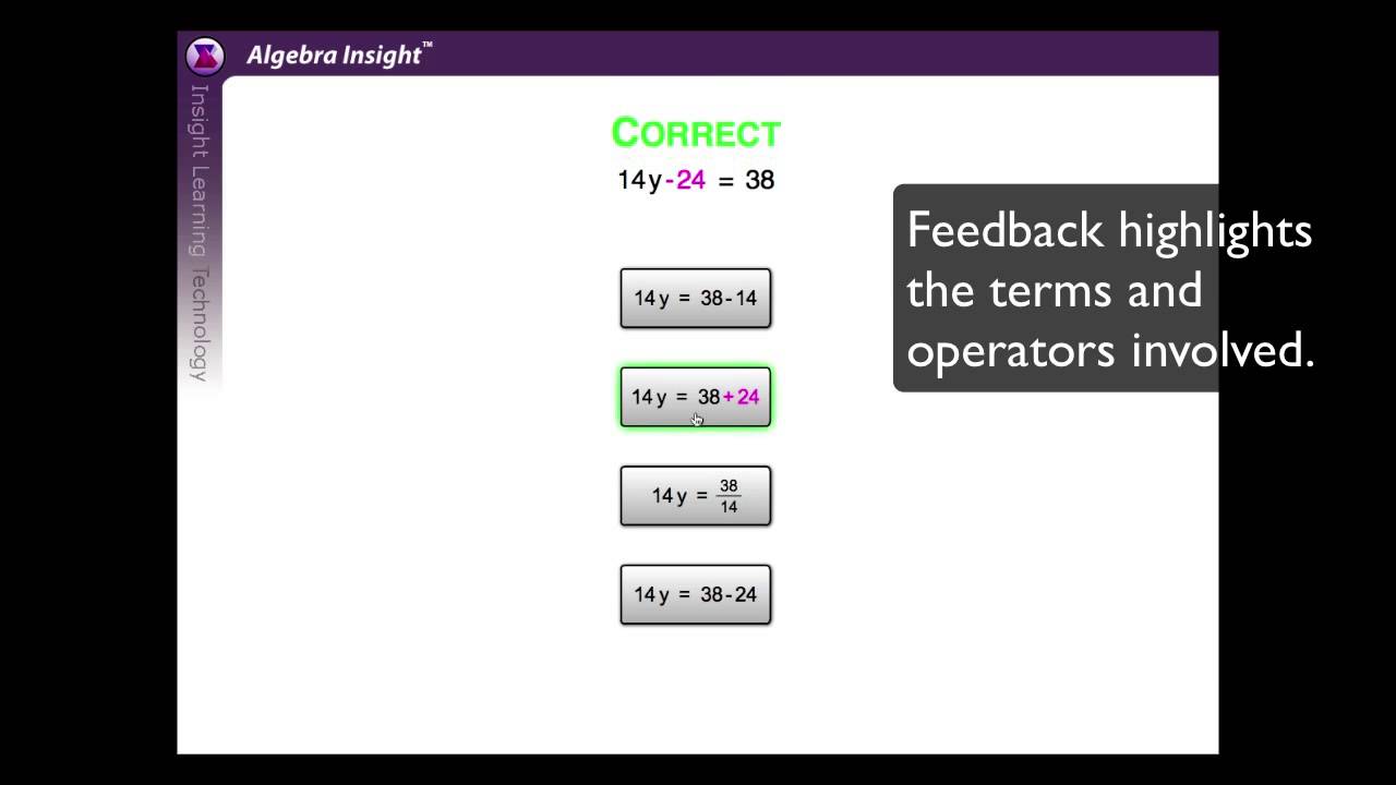 Math Insight presents Algebra Insight: Algebraic Transformations