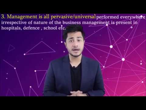 Management is all pervasive | Features of Management | By Amaan Sir | Part-4