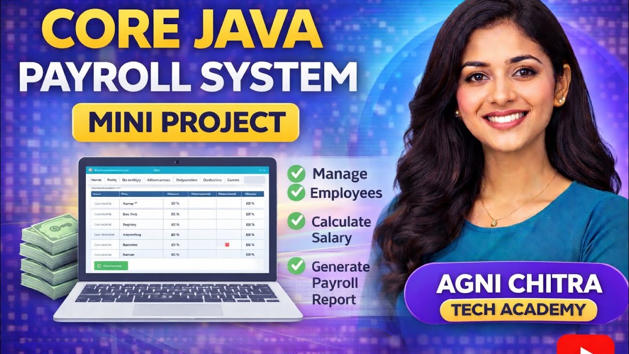 PayLite 💰| Employee payroll Management System using core Java☕ | Simple Java Project @Agni_dev_hub