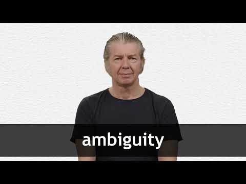 AMBIGUITY - English pronunciations | Collins