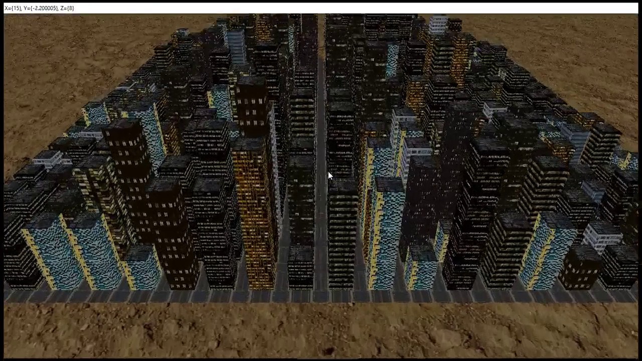 OpenGL City Scape Fly Over in Visual Basic 6.0