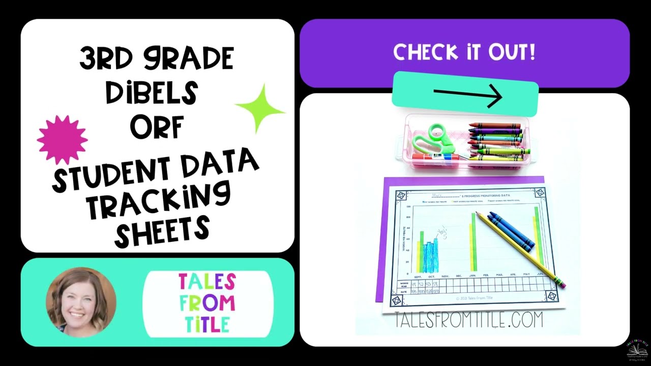 DIBELS 3rd Grade Oral Reading Fluency Student Data Graphing Sheets - Print & Digital Version