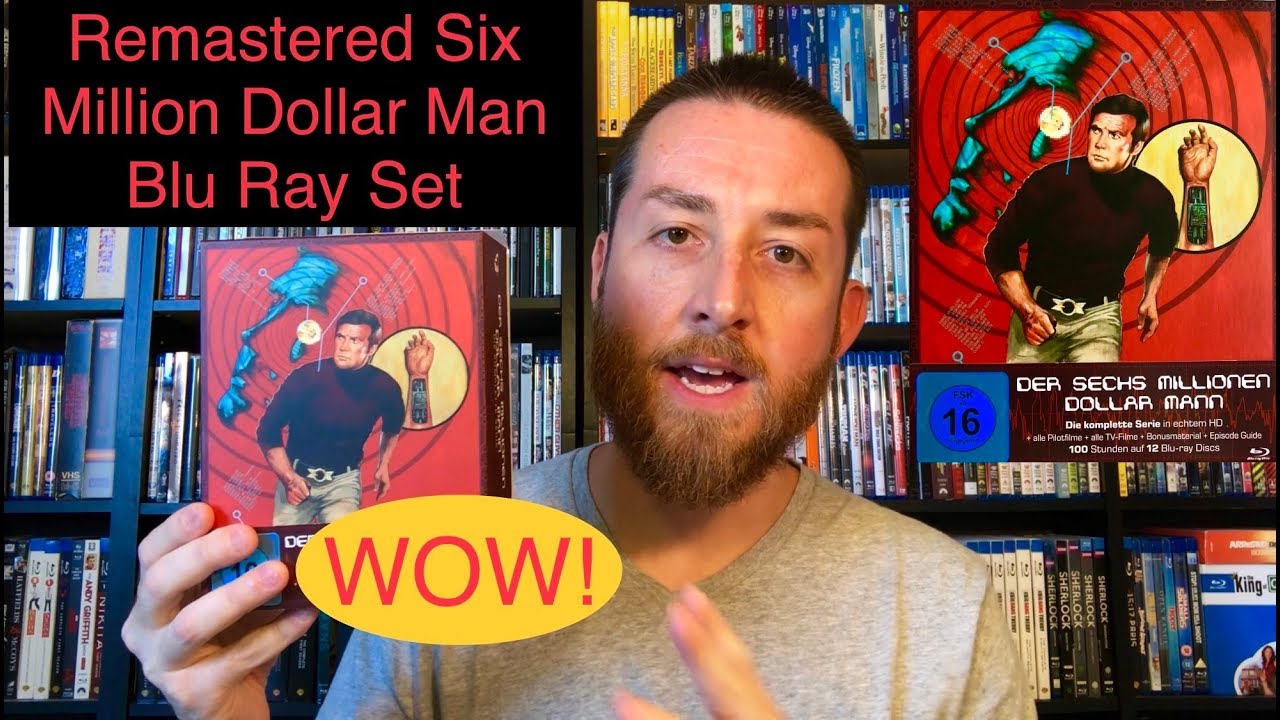 Six Million Dollar Man Complete Remastered Series HD 1080p Blu Ray Review | Blu Ray Set From Germany