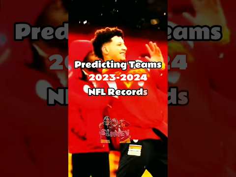 Predicting Teams 2023-2024 NFL Records #nfl