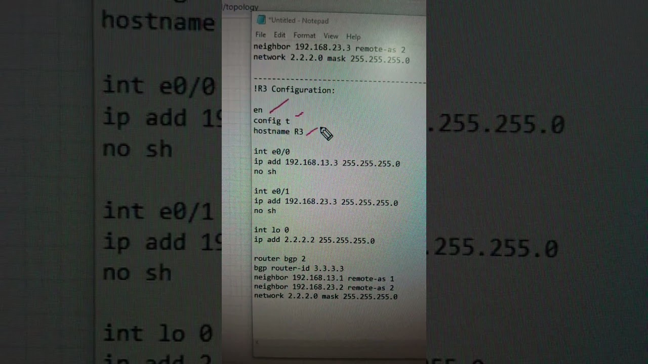 Router 3 bgp Configuration #cisconetworks #networkdiscovery