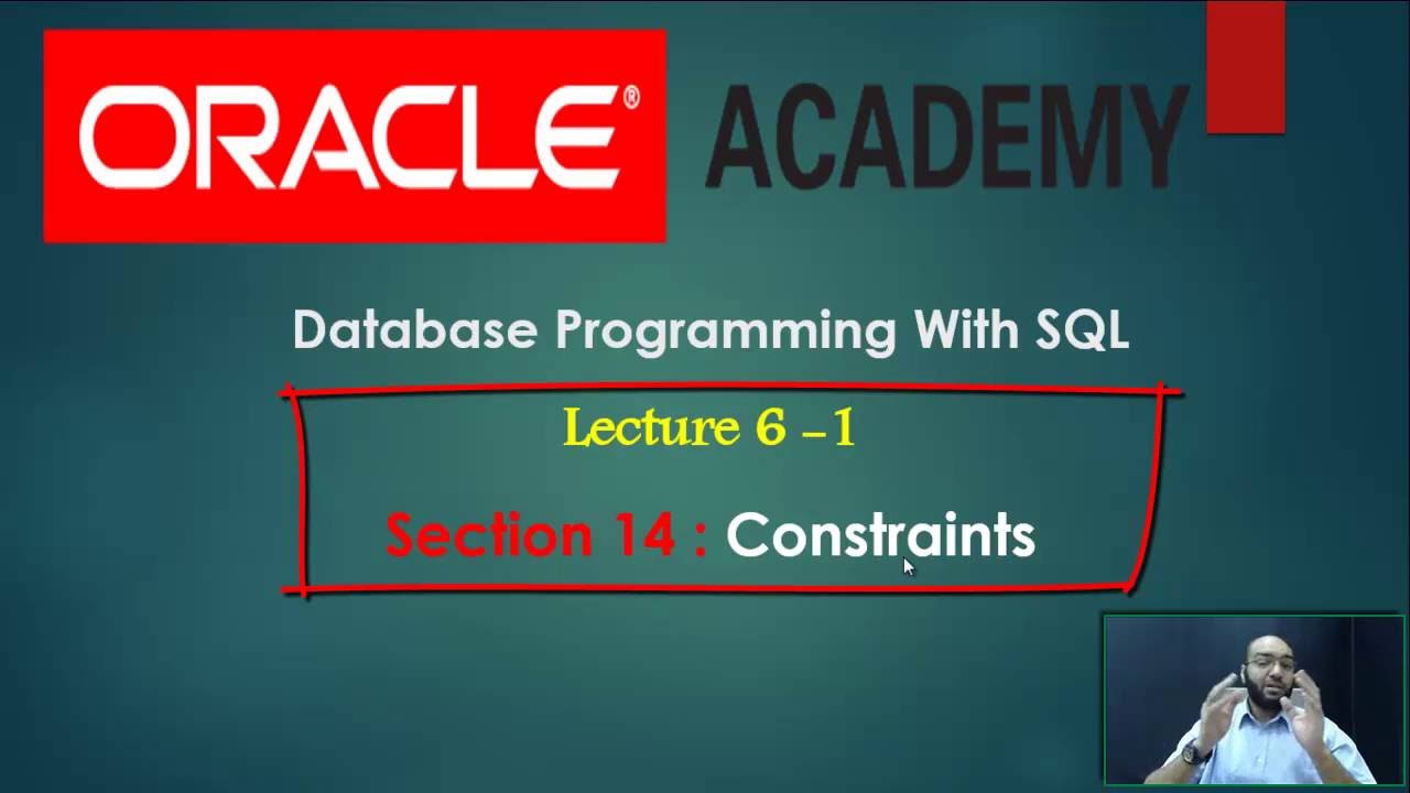 Database Programming With SQL - Section 14 - Part 1