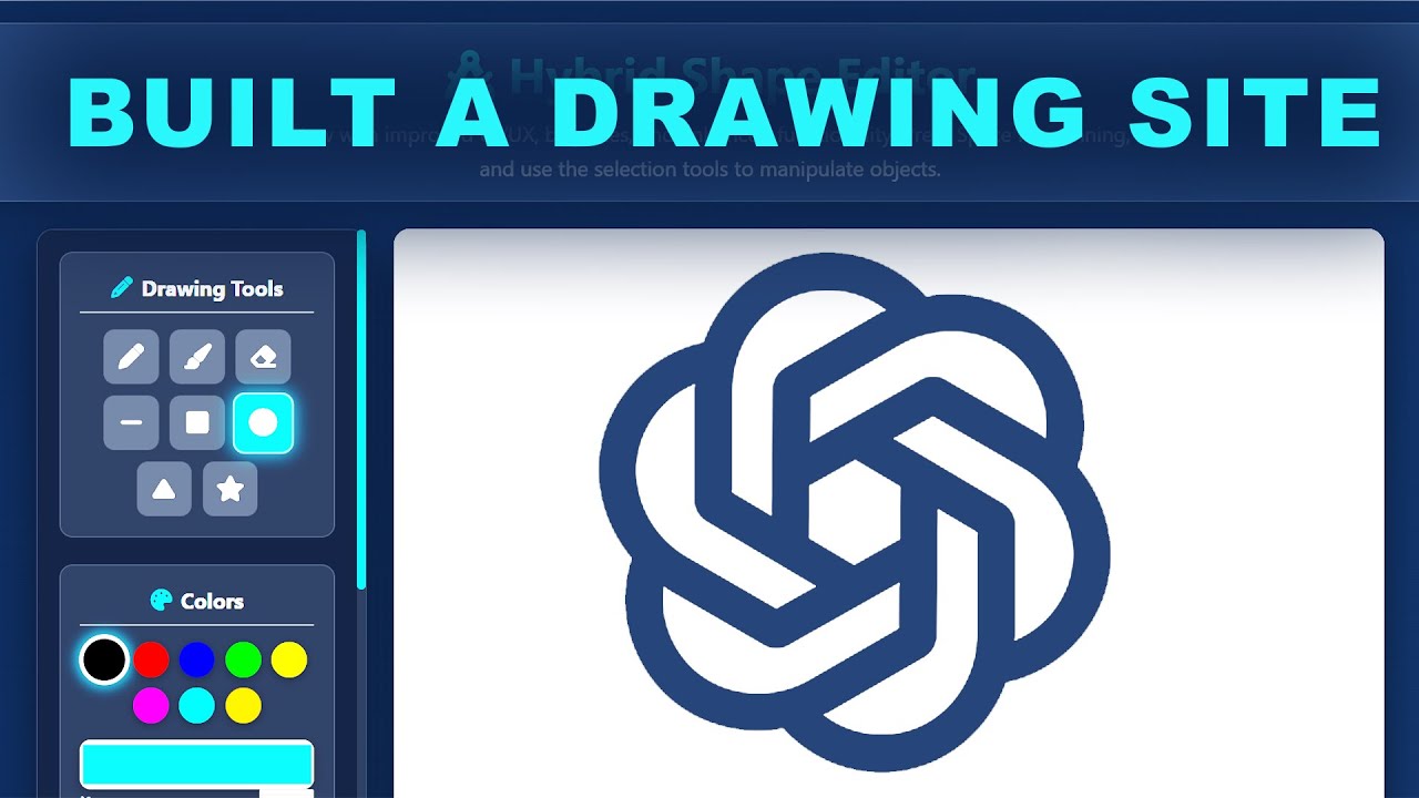 How to Build a Drawing Website with HTML, CSS & JavaScript | Creative Coding + AI Tools Tutorial