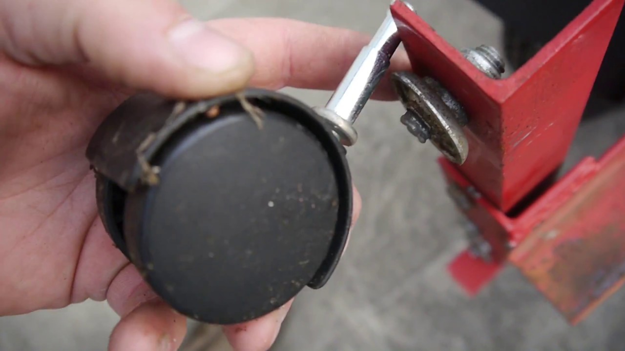 Harbor Freight Folding Trailer Stock Caster Replacement with Office Casters
