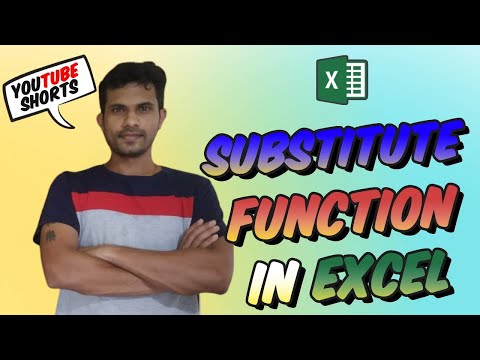 How to replace a word with another word using the SUBSTITUTE function in Excel