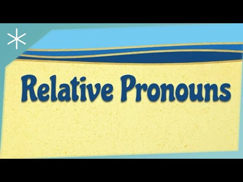 Relative Pronouns