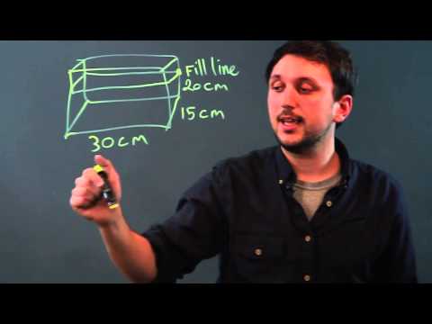 What Is the Volume of Water in a Fish Tank in Liters?
