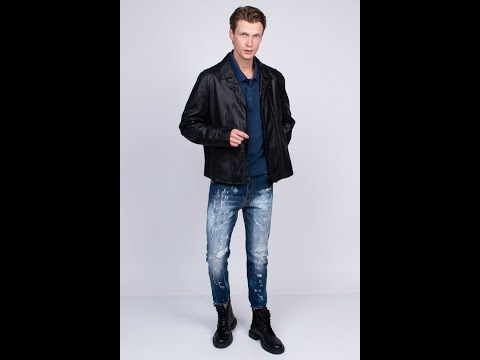 ARMANI EXCHANGE Leather Biker Jacket | Poppri Fashion Auctions | Shop Now ➞ Link in Comments