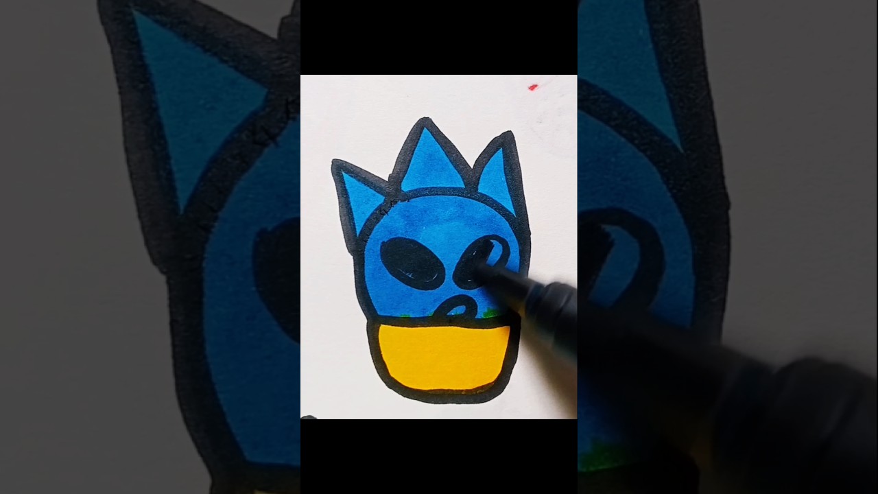 【ASMR】Drawing Sonic Horror (Sprunki) in 35 Sec