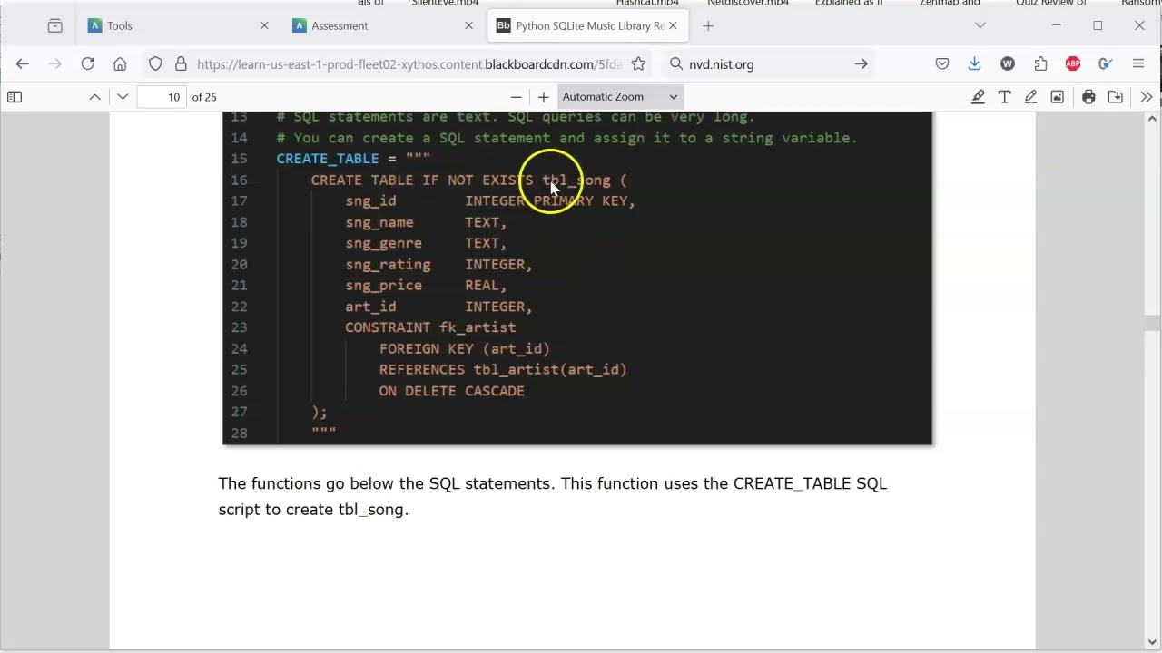 Part 3: Python SQLite Relational Database - Create Database