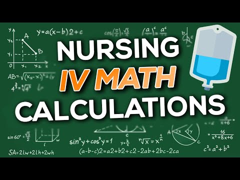 How to Calculate IV Flow Rate & Drop Rate - Nursing Math