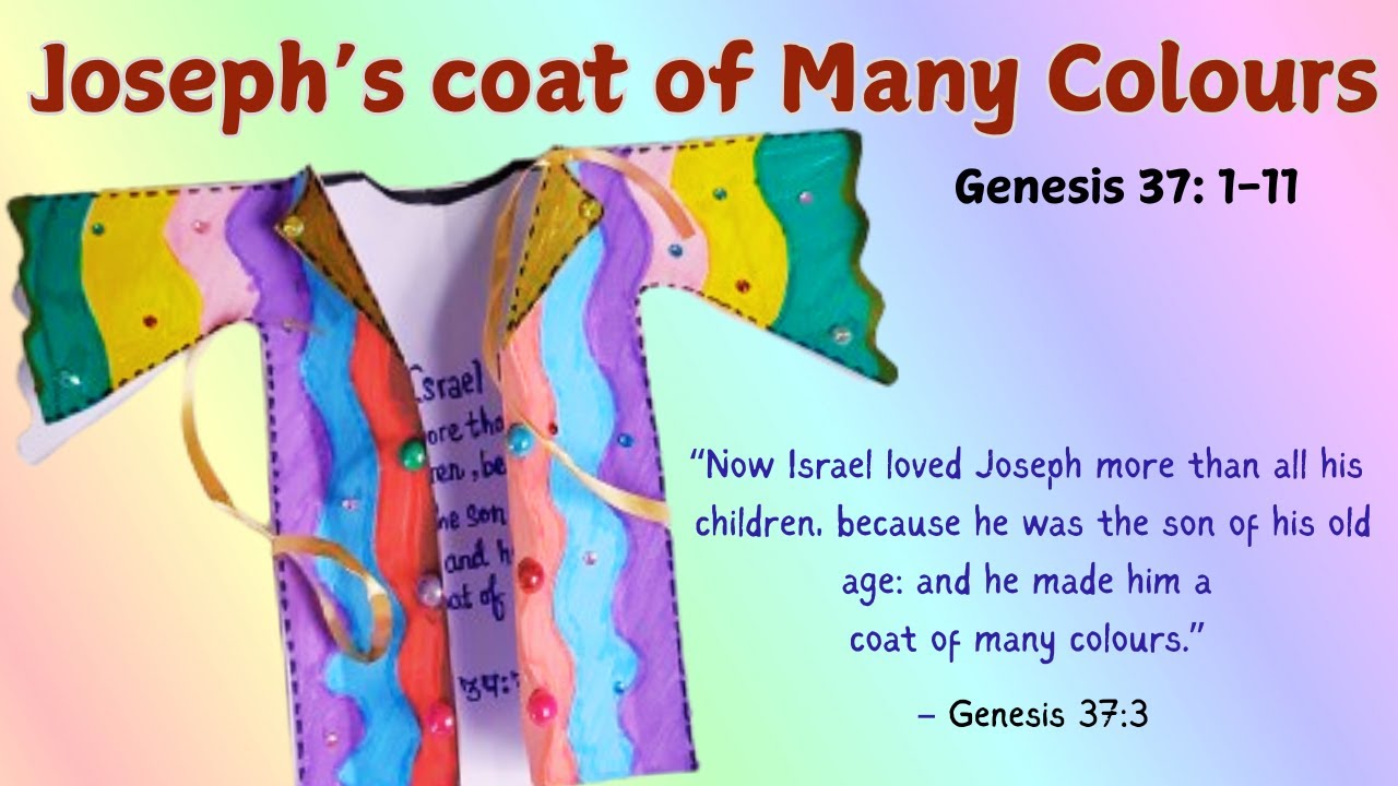 Joseph’s Coat of Many Colors 🎨👕🌈 | 📖 Genesis 37:1–11 | ✂️🖍️ Easy Bible Craft