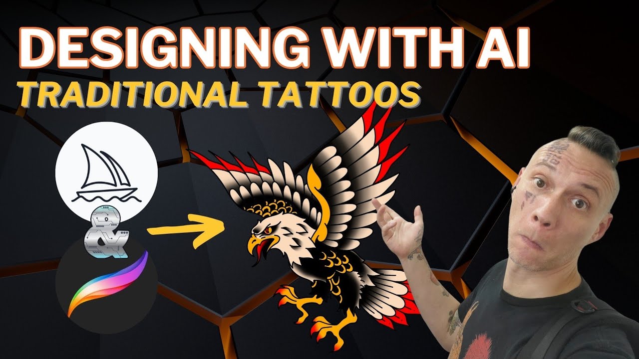Using AI Art To Make American Traditional Tattoo Flash (Midjourney Prompts and Procreate Tutorial)