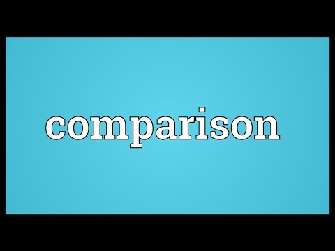 Comparison Meaning