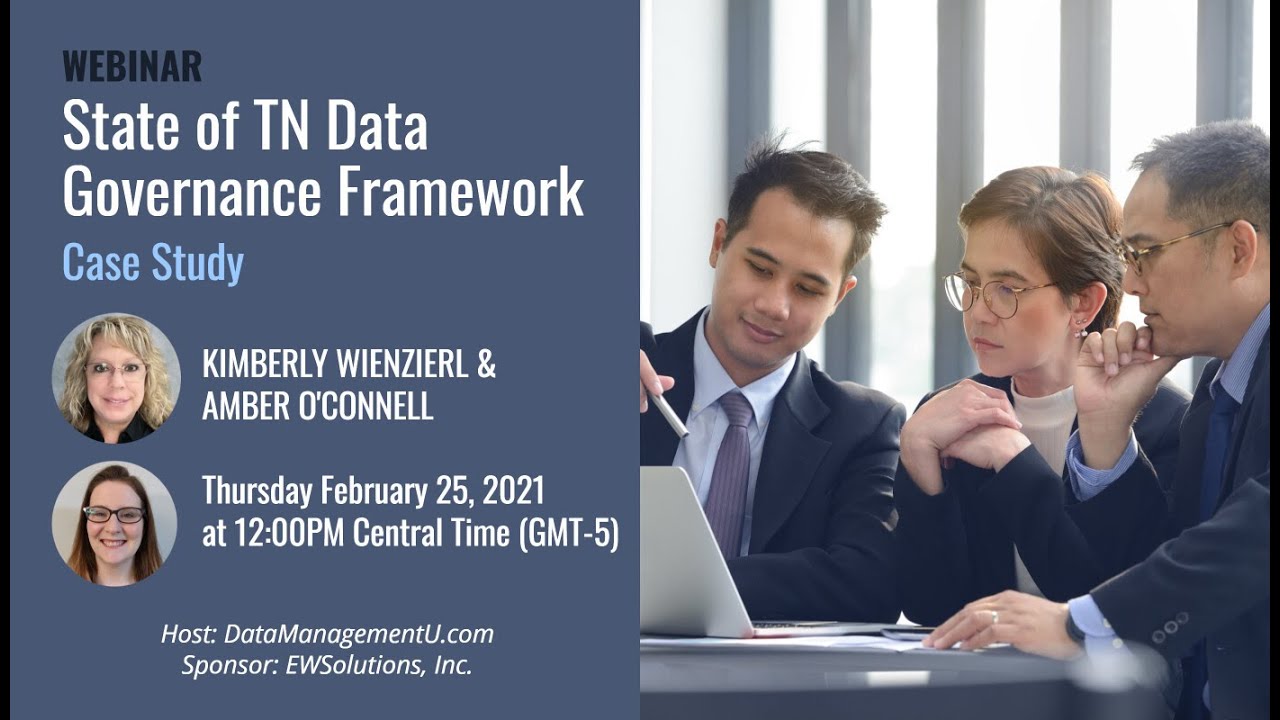 DMU Case Study Webinar - State of TN Data Governance Framework