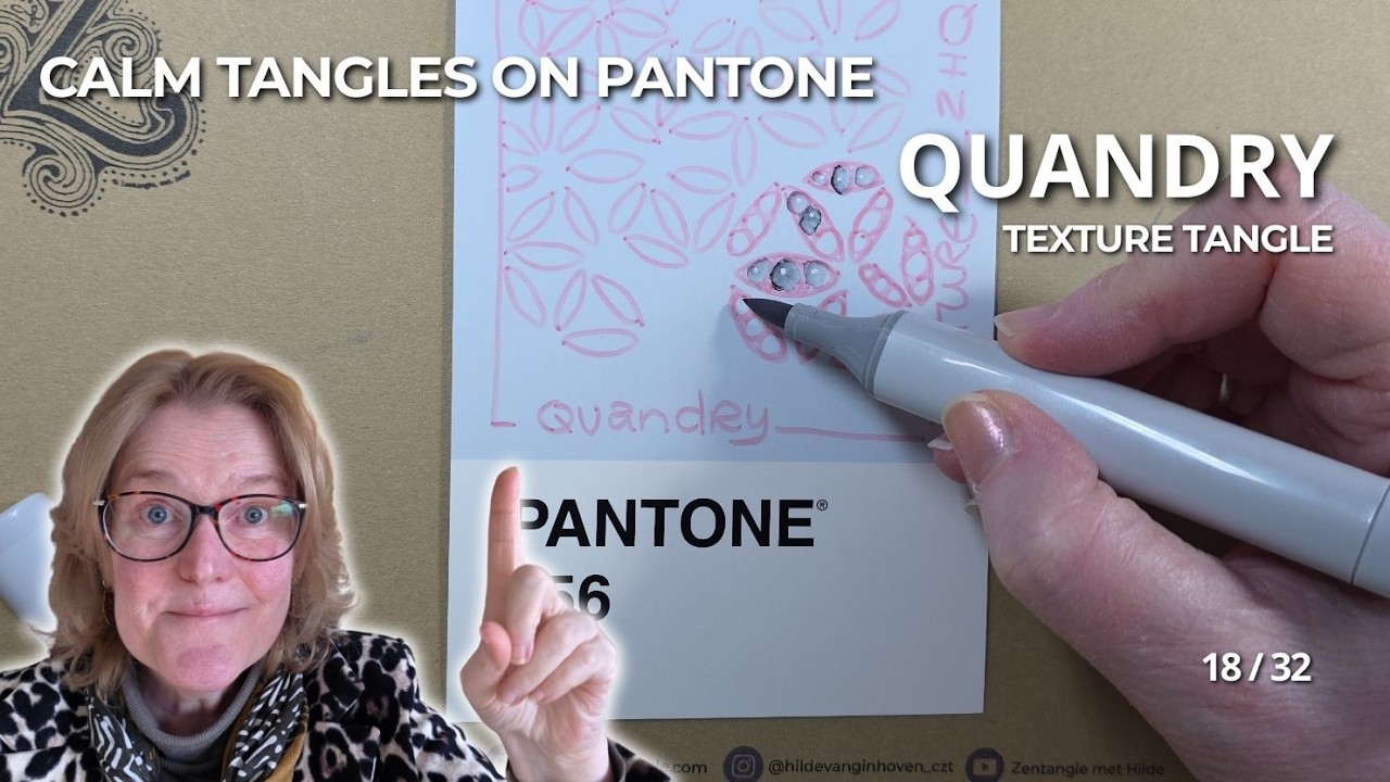 Quandry - Zentangle beginners texture pattern 18 / 32 – for your small creativity reset
