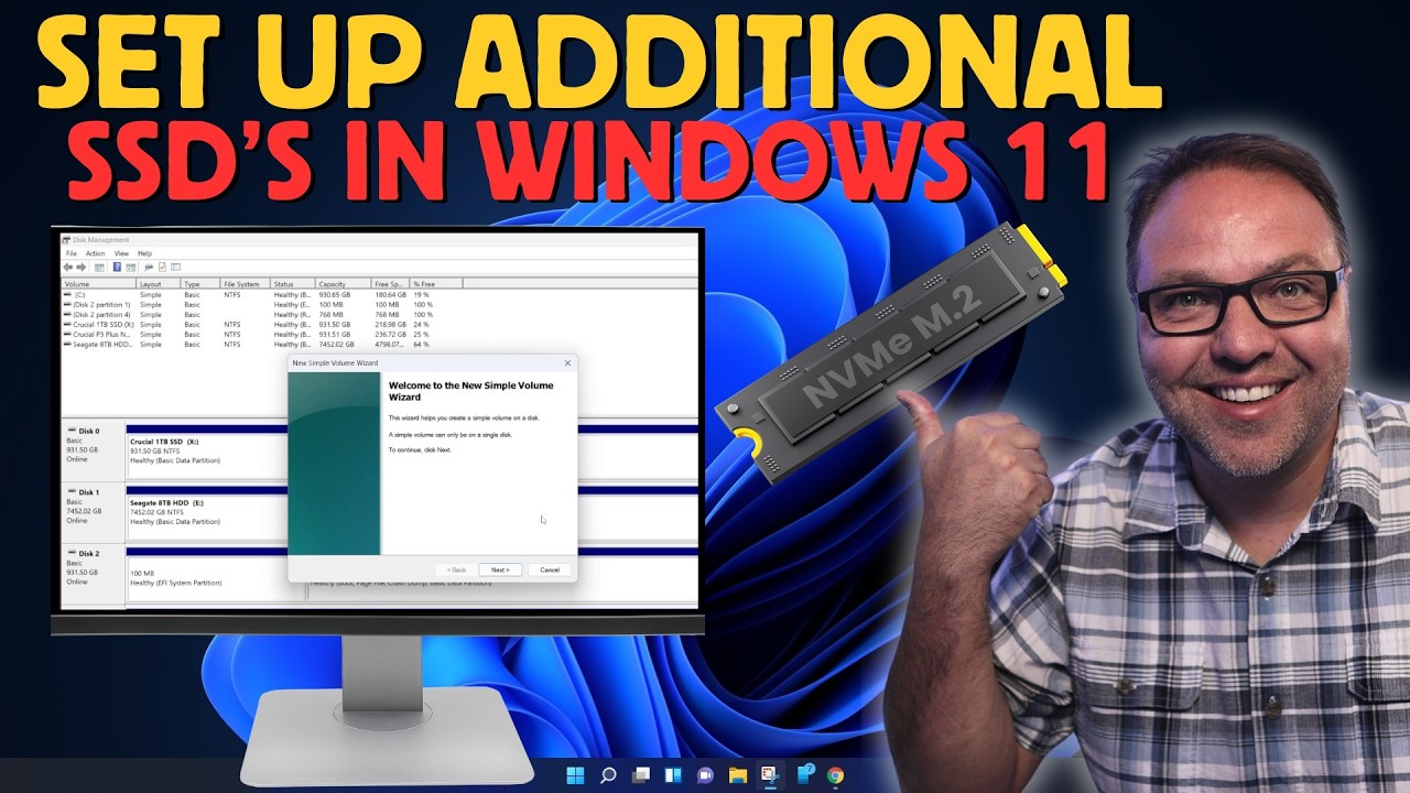 How to Initialize & Set Up Additional NVMe SSD: Windows 11
