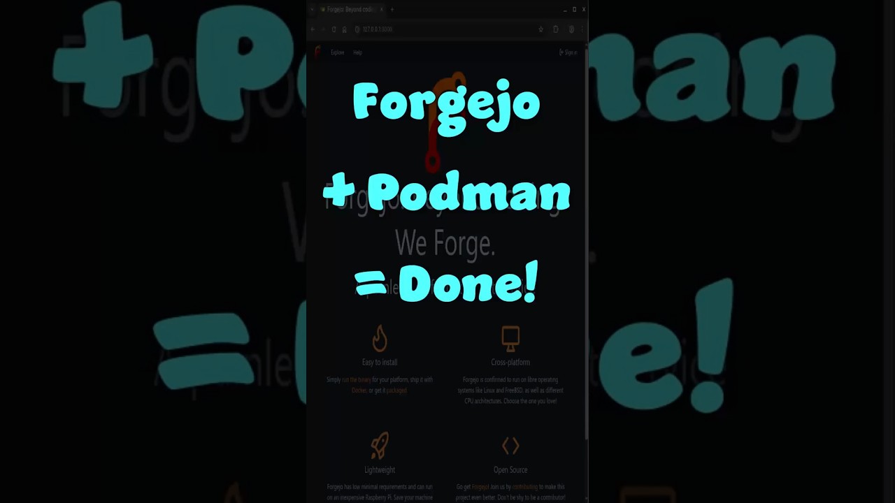 Self-Host Git in 60 Seconds with Forgejo + Podman