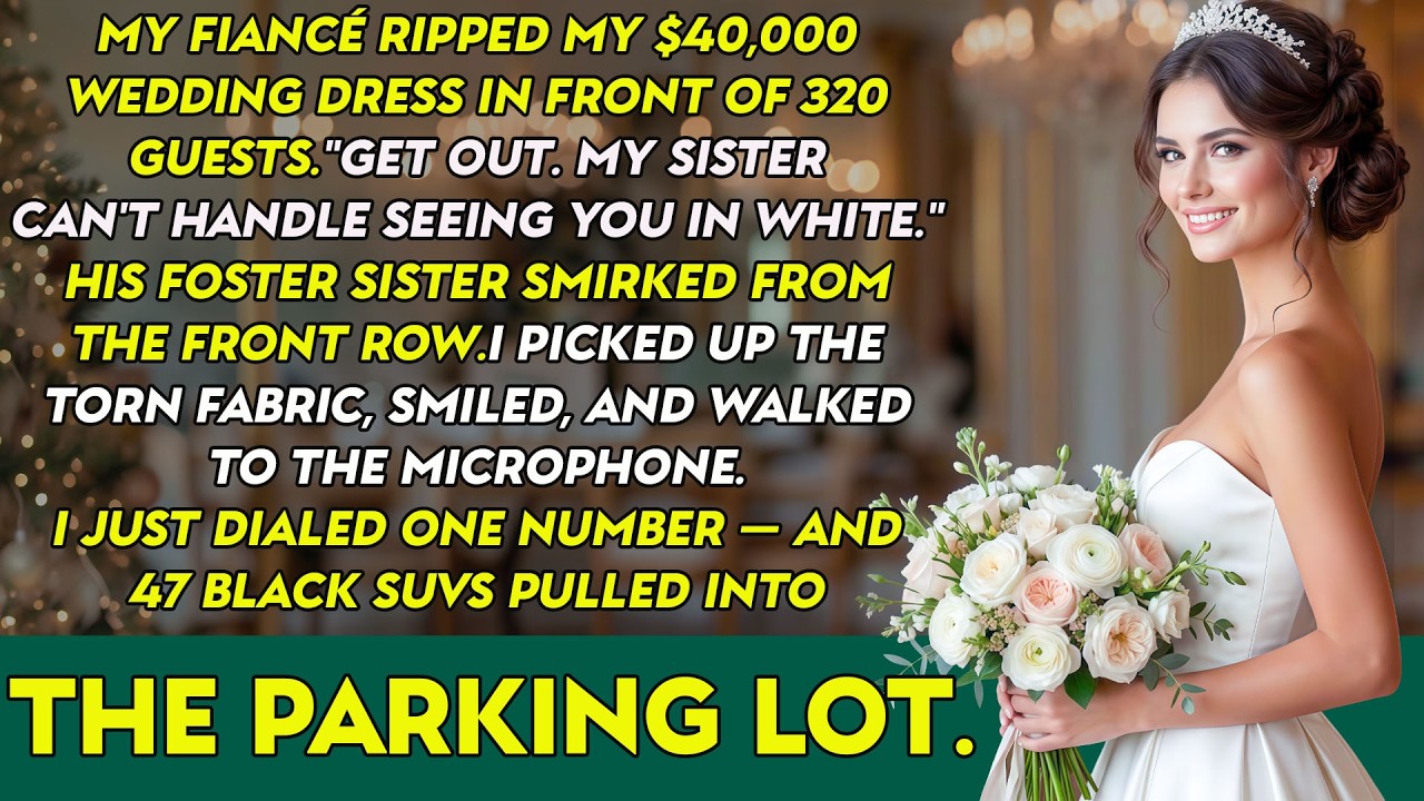 My fiancé tore my dress before 320 guests and threw me out to protect his foster sister.