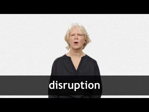 DISRUPTION definition and meaning | Collins English Dictionary