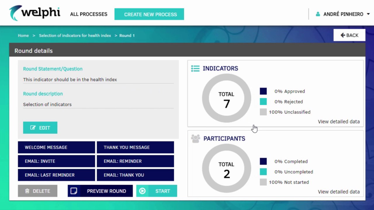 Welphi - Round creation and details