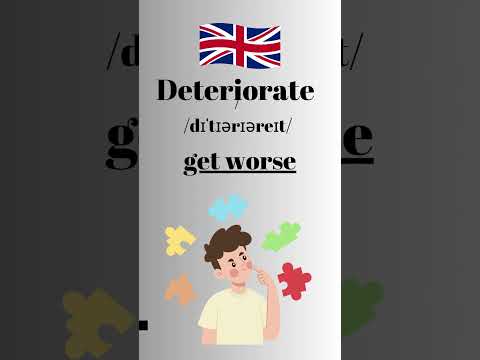 How to Pronounce Deteriorate in English British Accent #learnenglish #learnenglishtogether
