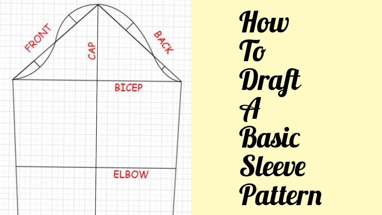 HOW TO DRAFT A BASIC SLEEVE PATTERN |SLEEVE BLOCK | EASY SLEEVE PATTERN DRAFTING| BEGINNERS FRIENDLY