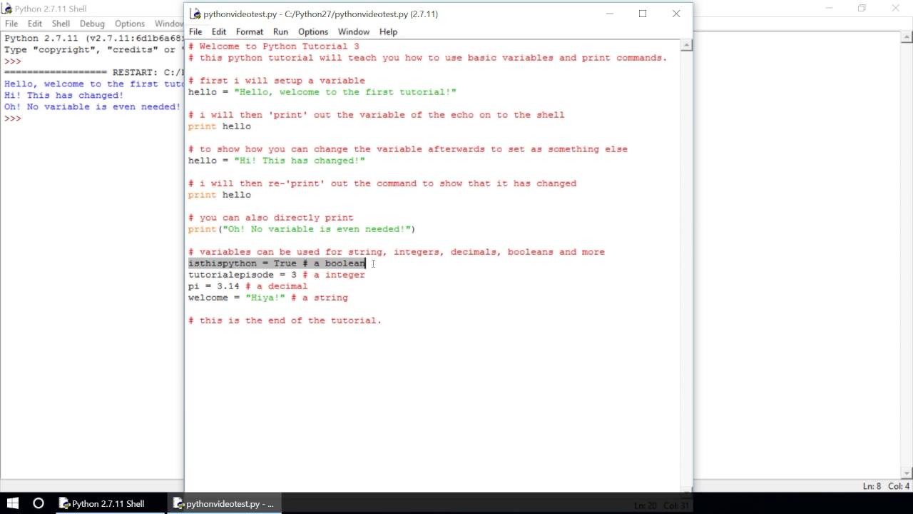 Python #3 - 'Print' command and variables