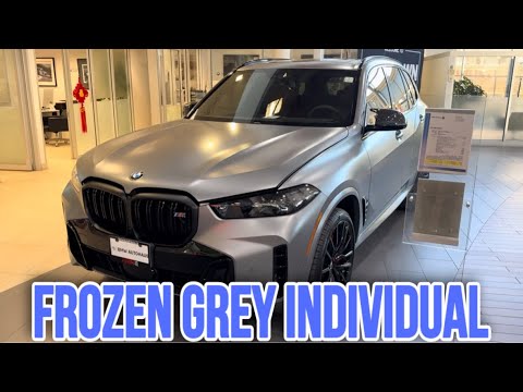 FROZEN PURE GREY II METALLIC 2024 BMW X5 M60i REVIEW