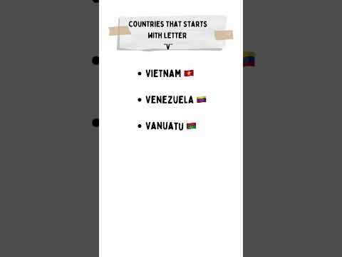 COUNTRIES THAT STARTS WITH LETTER “V” #countries #vietnam #gk #shortvideo #shorts
